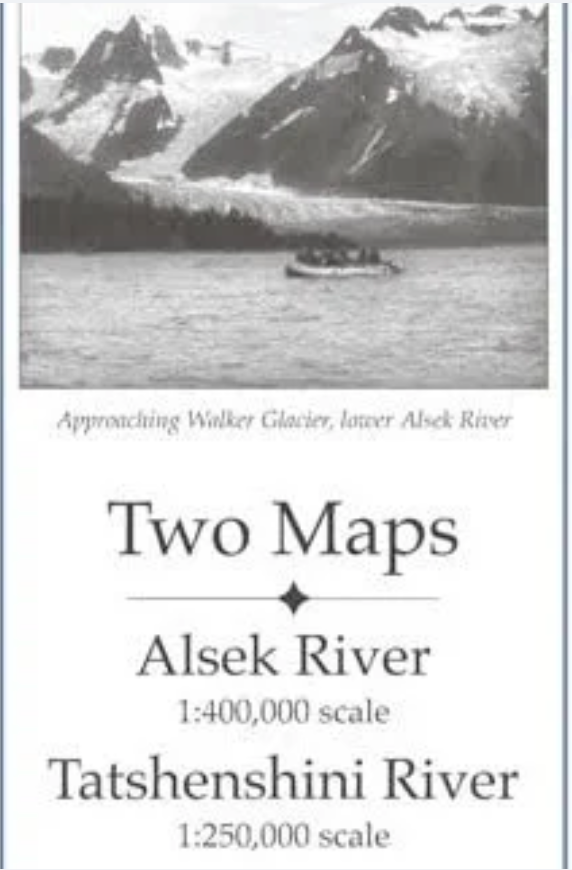River Map of the Alsek & Tatshenshini - Revised! | The Bookstore